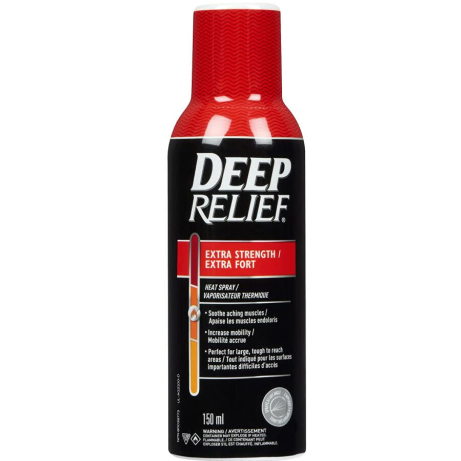 Deep Relief Extra Strength Heat Pain Relief Spray, Treat Sore Muscles ...