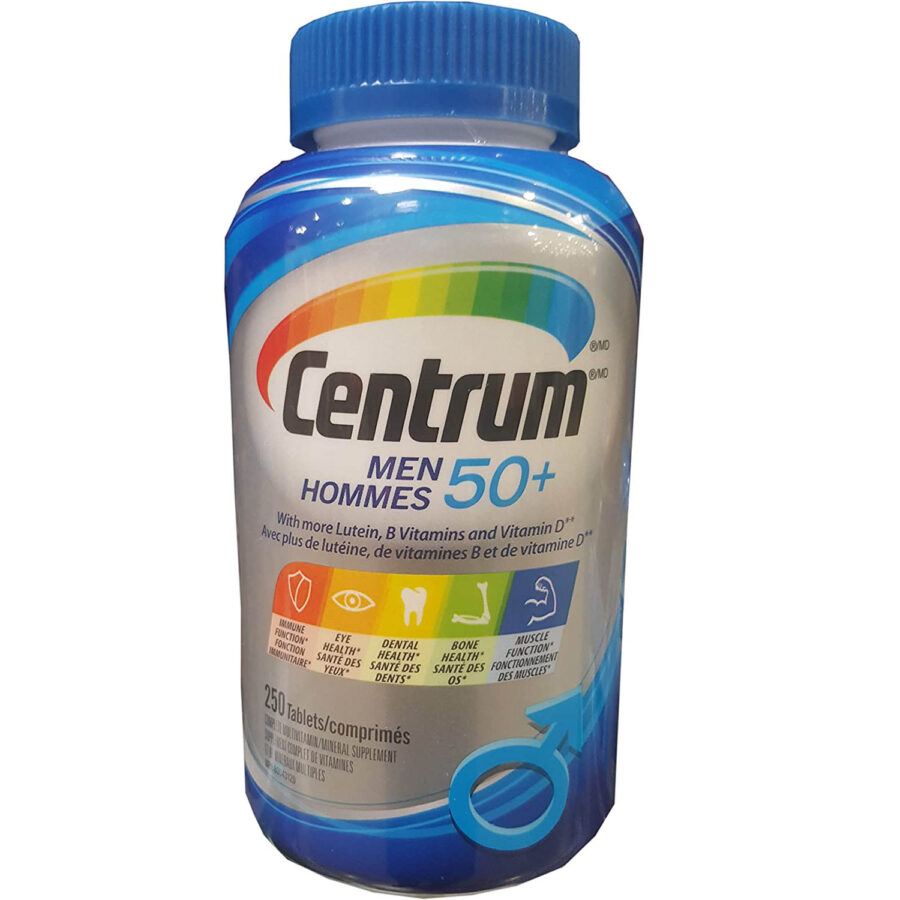 Centrum for Men 50+ 250 Tablets (Value Pack) - Care and Shop
