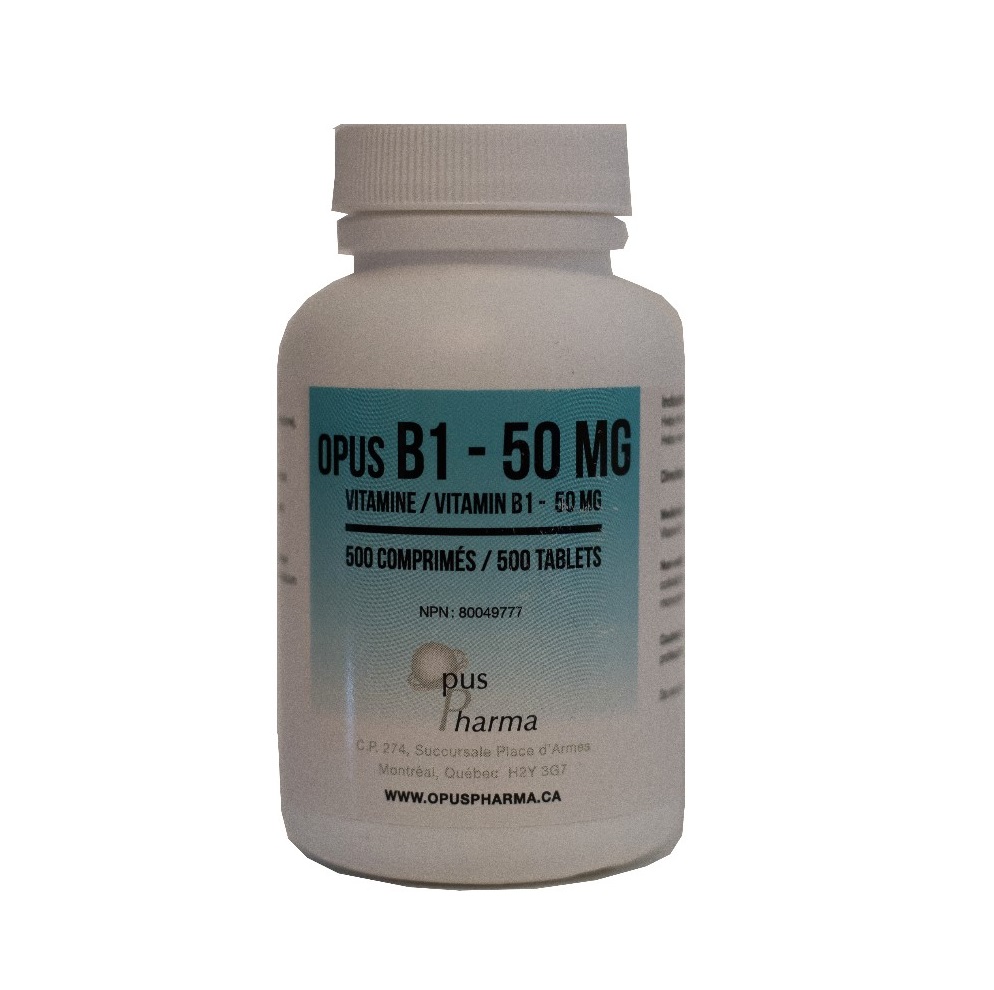 Opus Vitamin B1 50mg - 500 Tablets - Care and Shop