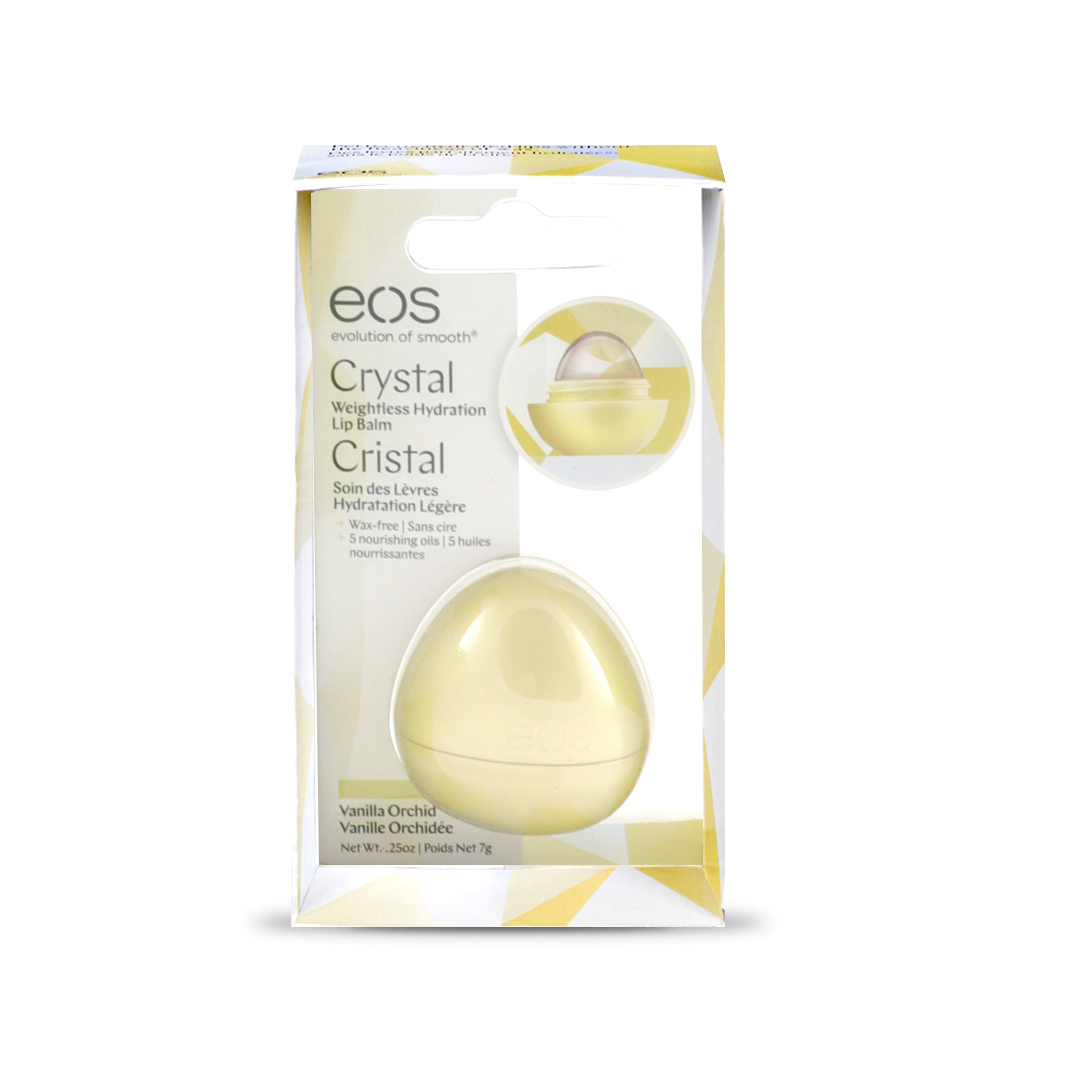 Eos - evolution of smooth Crystal Lip Balm, Vanilla Orchid - Care and Shop