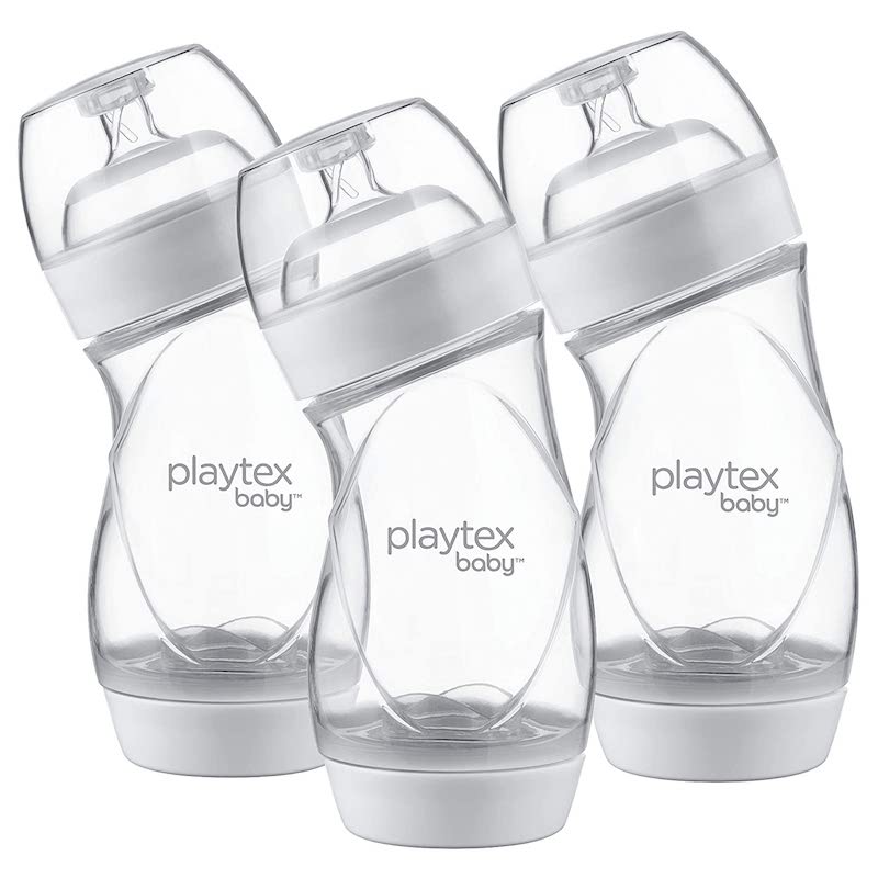 Playtex Baby BPA-Free VentAire Baby Bottles with Unique Anti-Colic Back ...