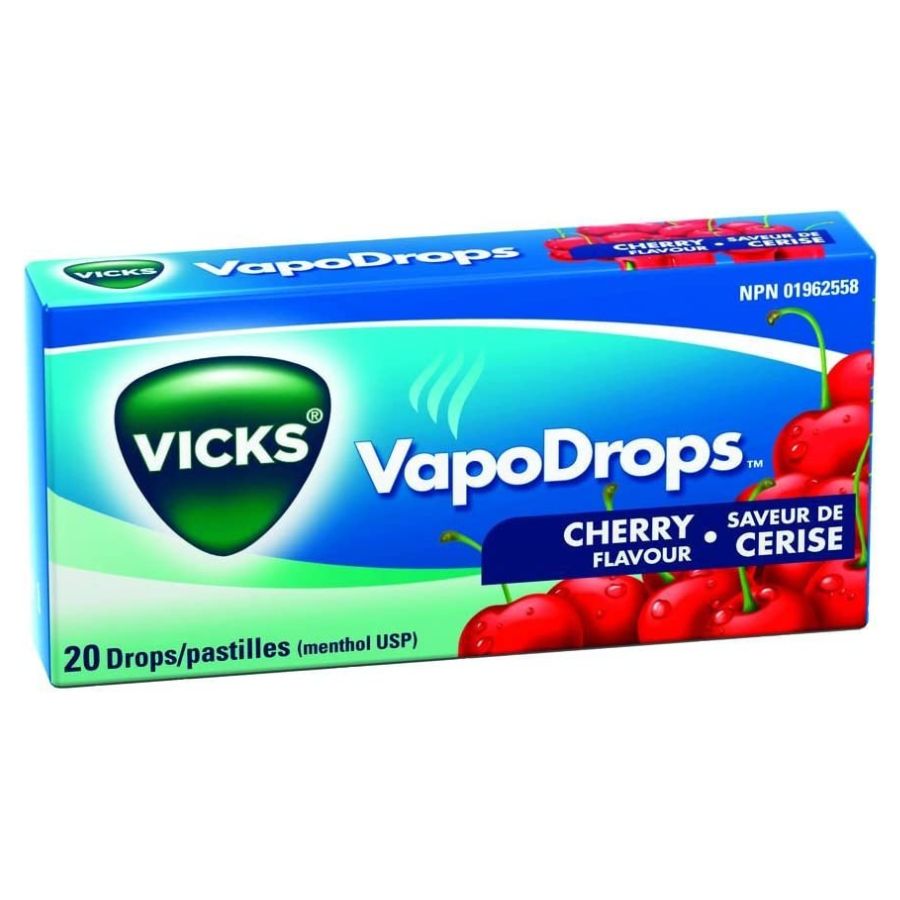 Vicks VapoDrops Cough Relief, Cherry Flavor 20 drops - Care and Shop