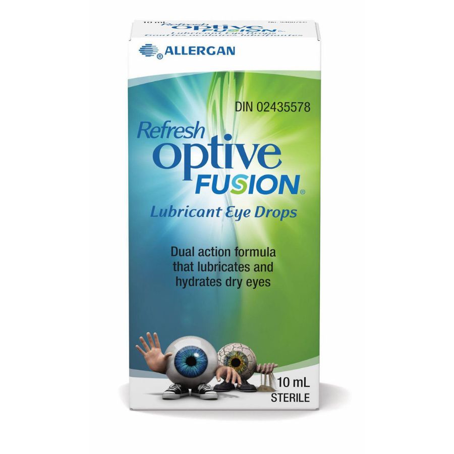 Refresh Optive Fusion Ophthalmic Solution, Dual-action Formula, Dry Eye ...