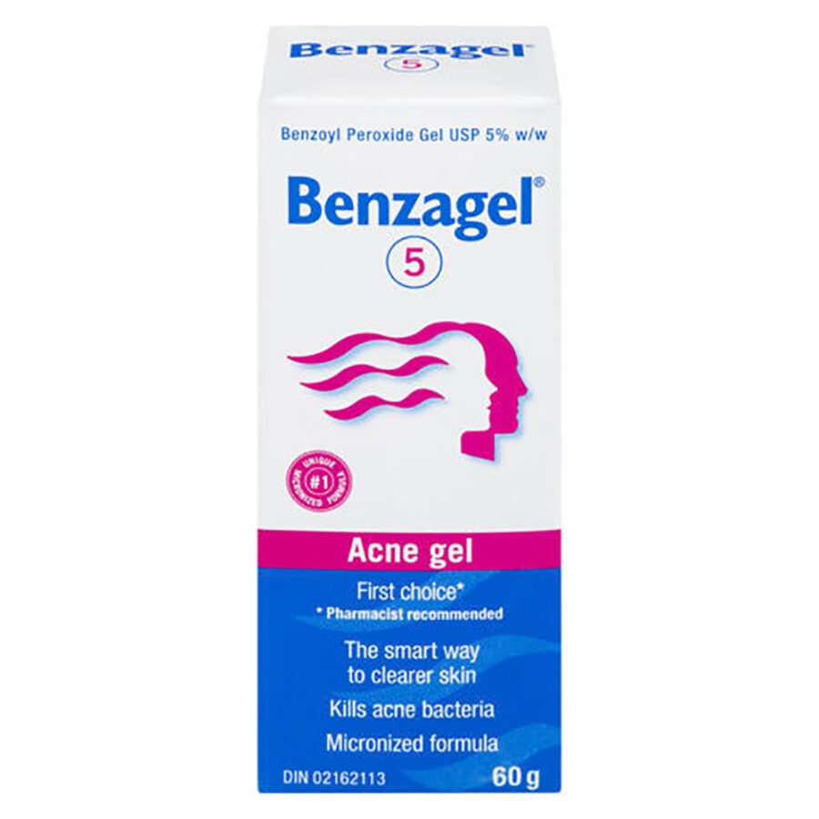 BENZAGEL 5% Topical Treatment Facial Acne Gel 60G - Care and Shop