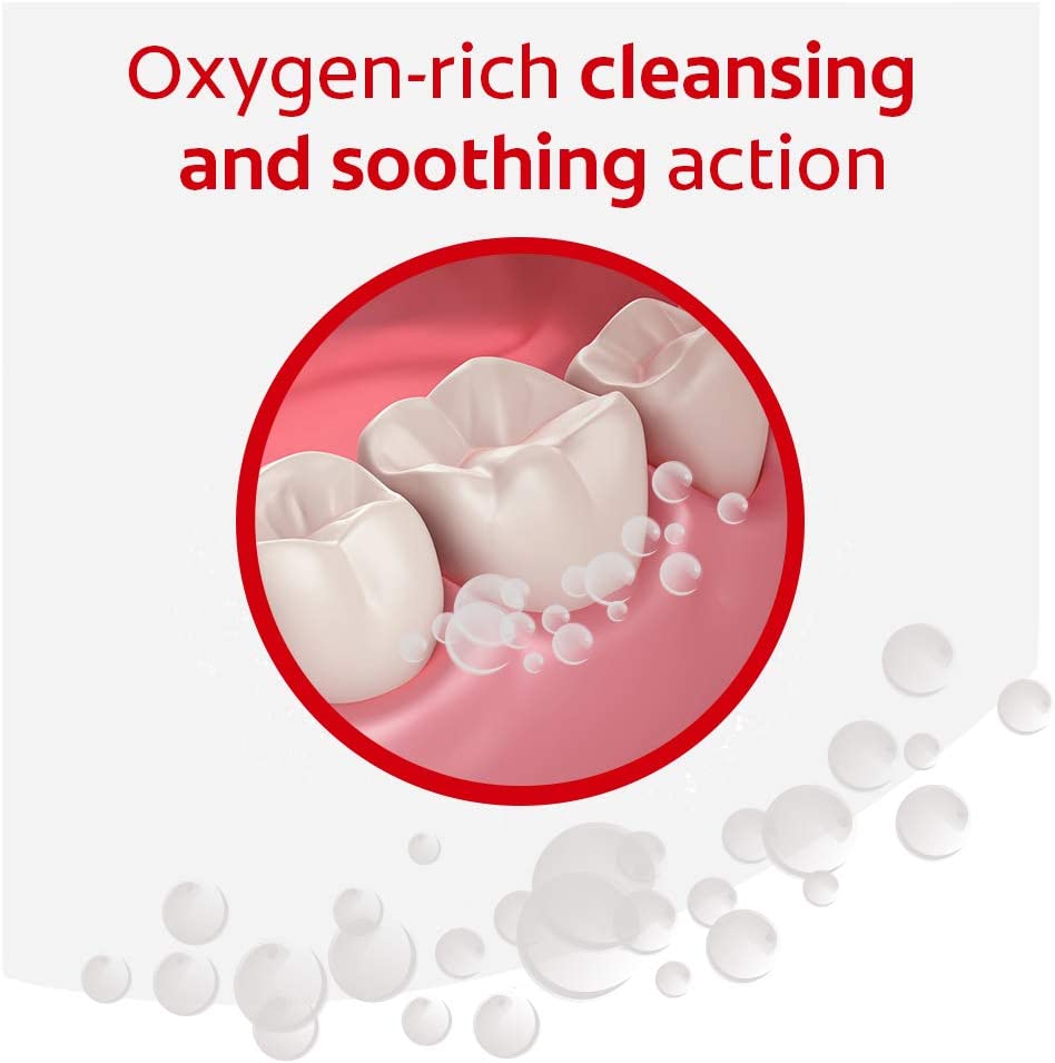 Colgate Peroxyl Mouth Sore Rinse 1.5% Hydrogen Peroxide Mint 500ml ...