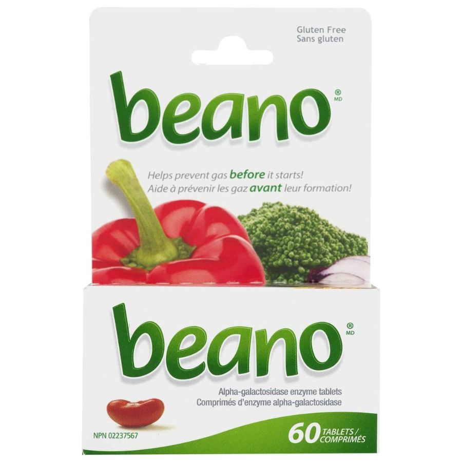 Beano, Helps Prevent Gas, Bloating, Discomfort, 60 tablets - Care and Shop