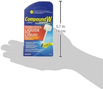 Compound W Maximum Strength Liquid Salicylic Acid Wart Remover, 10ml ...