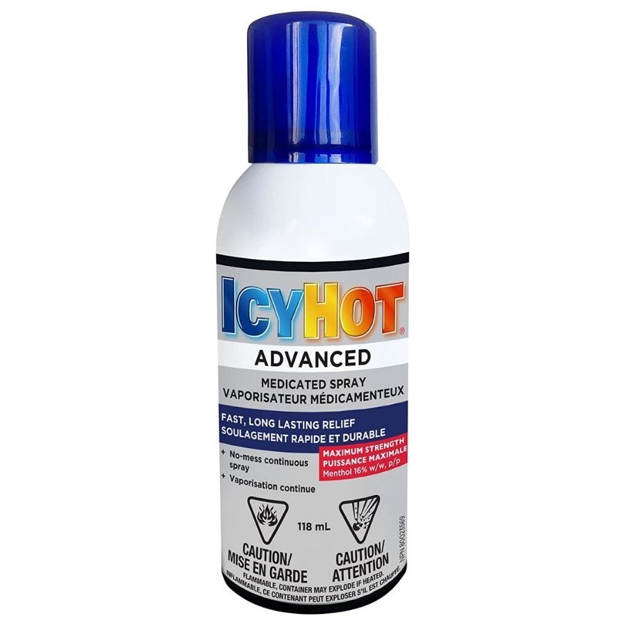 Icy Hot Advanced Medicated Spray -118mL - Maximum Strength Pain Relief ...