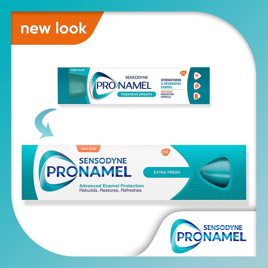 Sensodyne Pronamel Daily Anti-Cavity Toothpaste, Fresh Wave Flavour ...