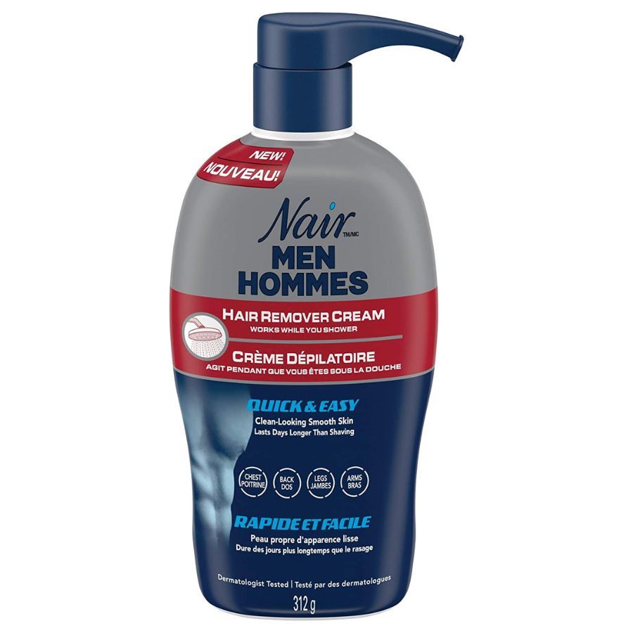 Nair Men Hair Remover Cream for Chest, Back, legs & arms, 312 Grams ...