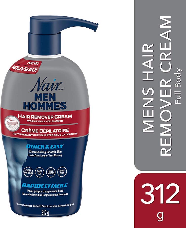 Nair Men Hair Remover Cream for Chest, Back, legs & arms, 312 Grams ...