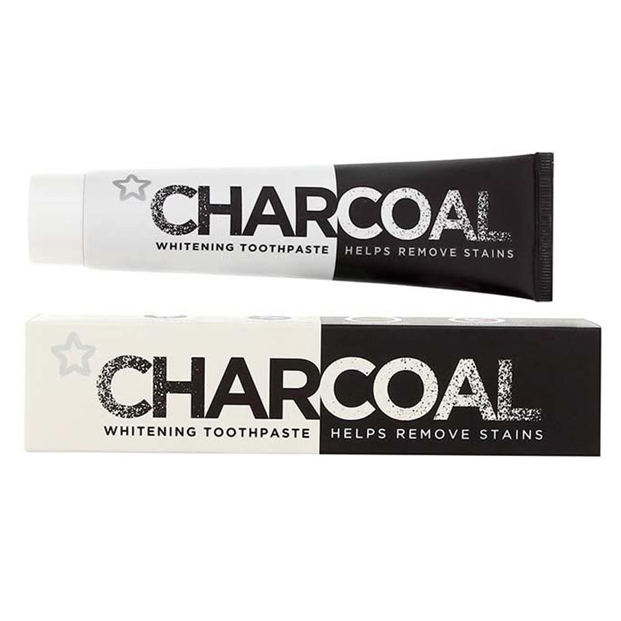 Superdrug Whitening Charcoal Toothpaste 75ml - Care and Shop