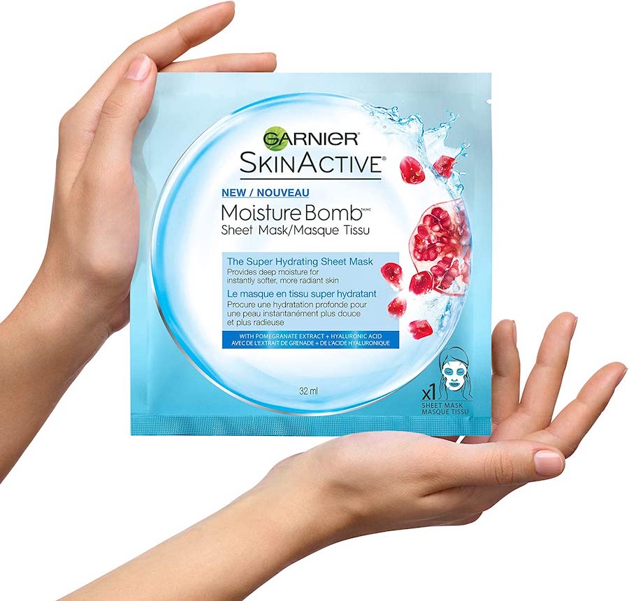 Garnier Skinactive moisture bomb mask sachet with pomegranate extract ...