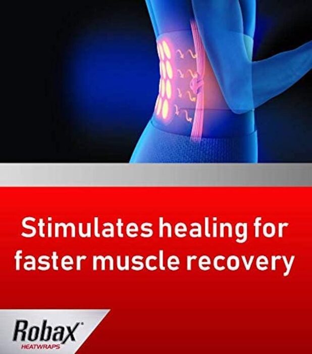 Robax ThermaCare Lower Back and Hip Pain Therapy Heat- Wraps - 6 Count ...