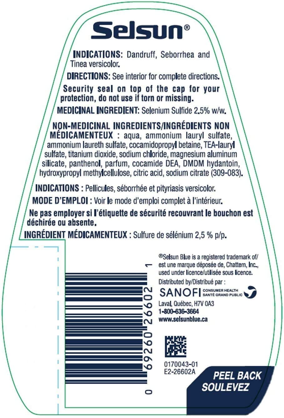 Selsun Blue 2.5% Extra Strength Selenium Sulfide Shampoo, 200 ml - Care and Shop