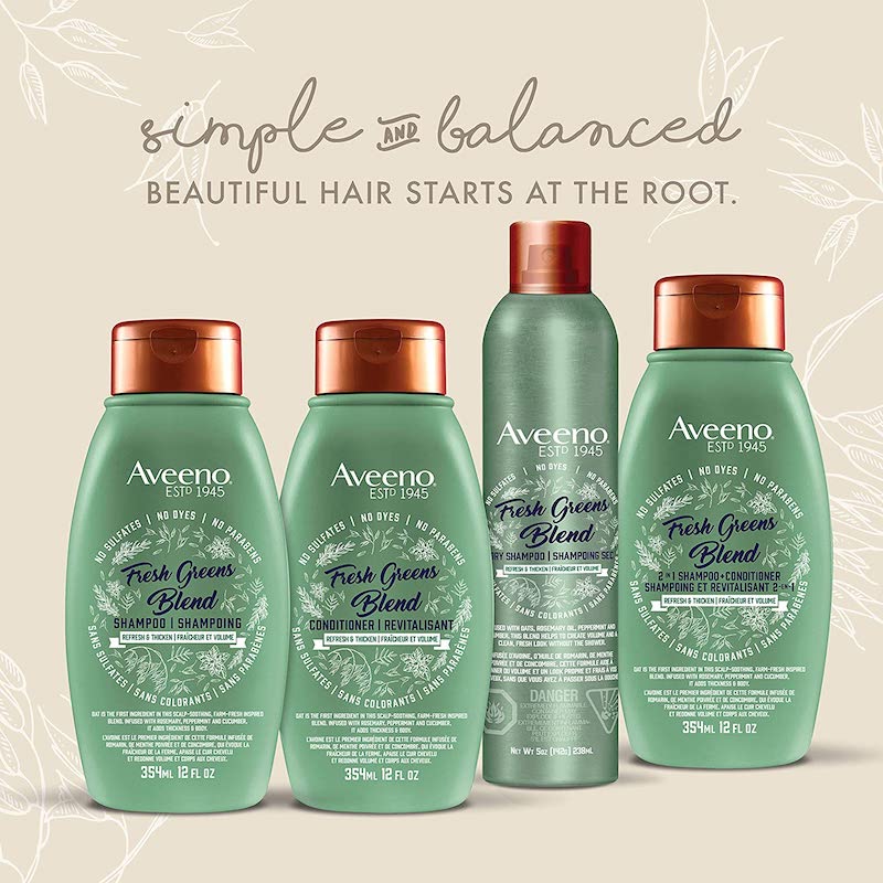 Aveeno Scalp Soothing Fresh Greens Blend Shampoo, 354 ml - Care and Shop