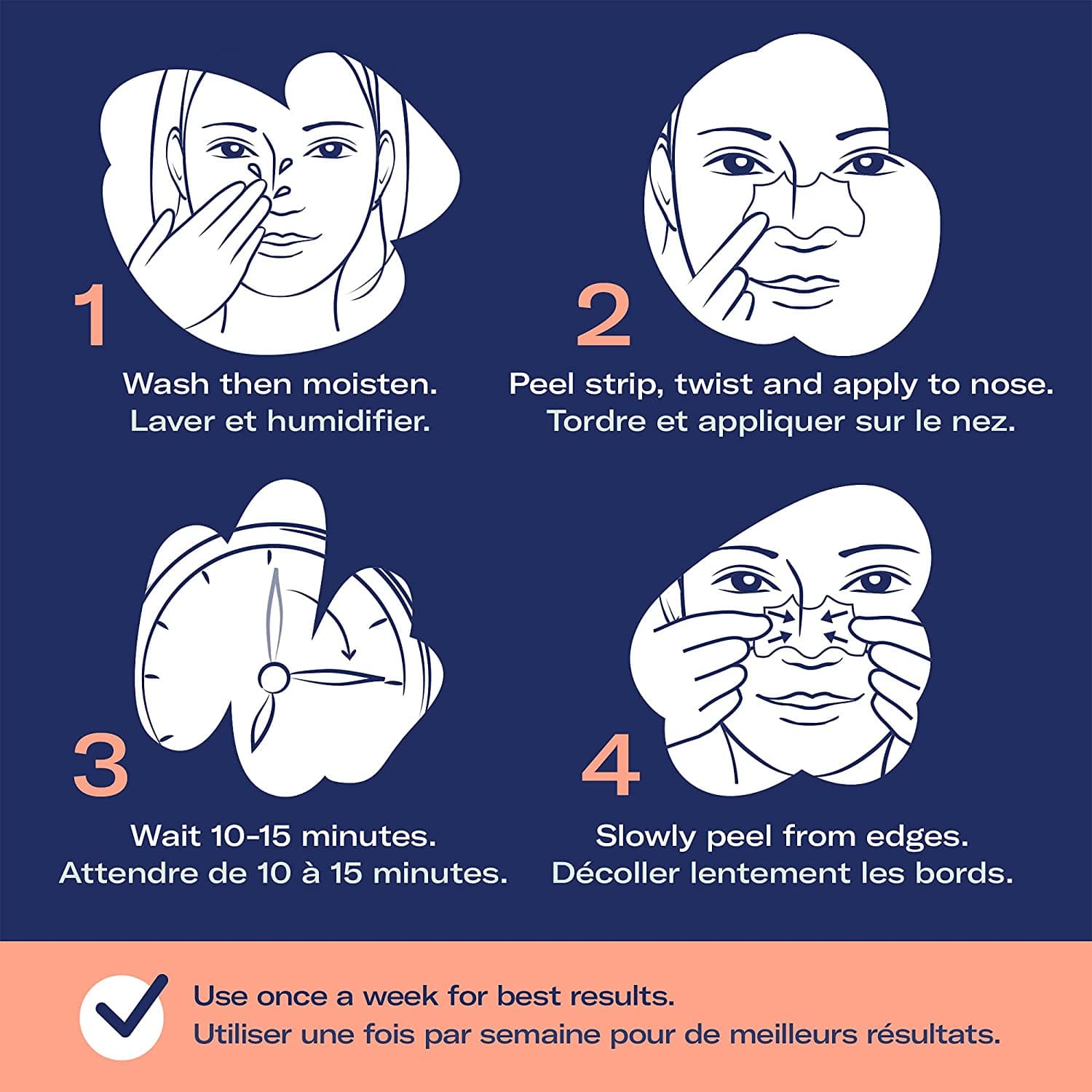 Bioré Deep Cleansing Pore Strips for Instant Pore Unclogging and ...