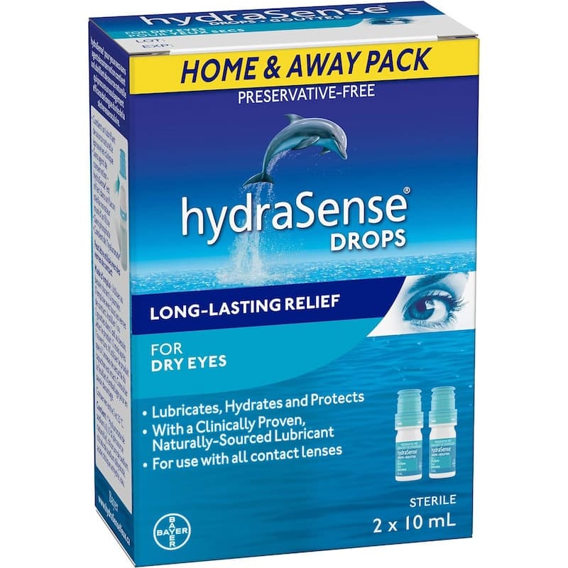 HydraSense Eye Drops, For Dry Eyes, Fast and Long-Lasting Relief 20 mL ...
