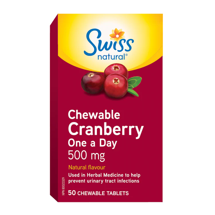 Swiss Natural Cranberry One A Day 500 Mg Chewable 50 chewable tablets ...